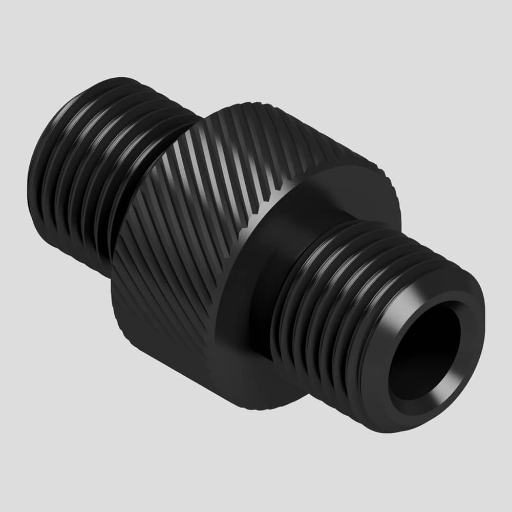 Male to male silencer adapter for Air Arms S510 - thread of your choice